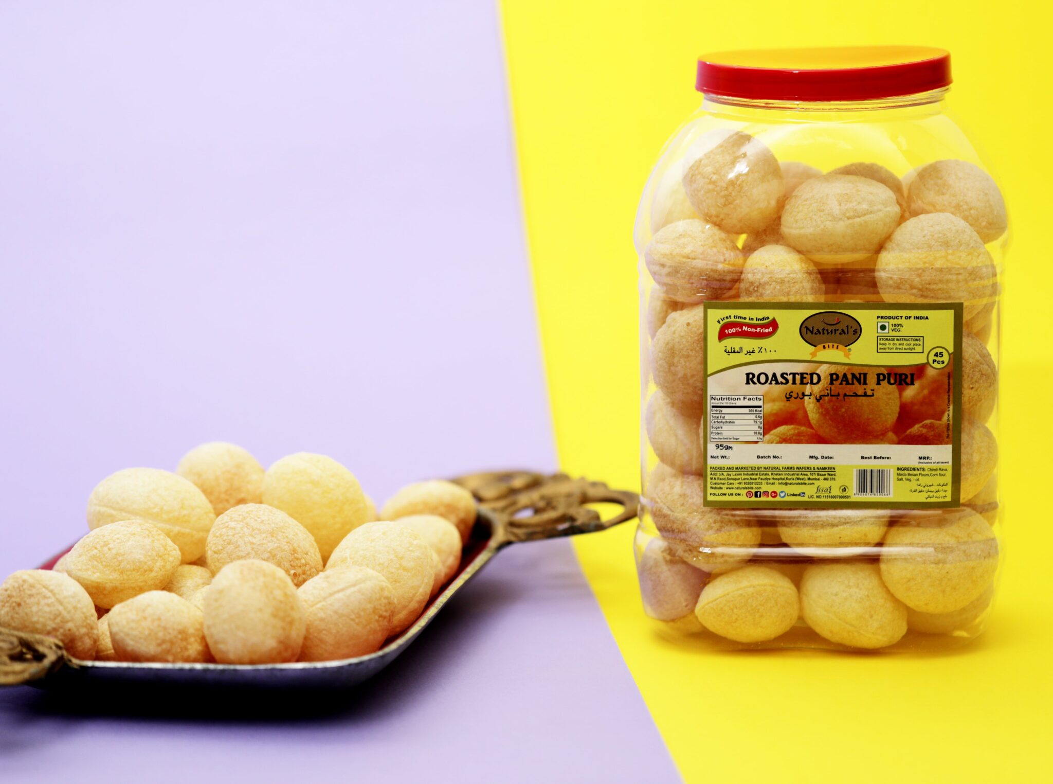 Roasted Pani Puri Jar – Naturals Bite